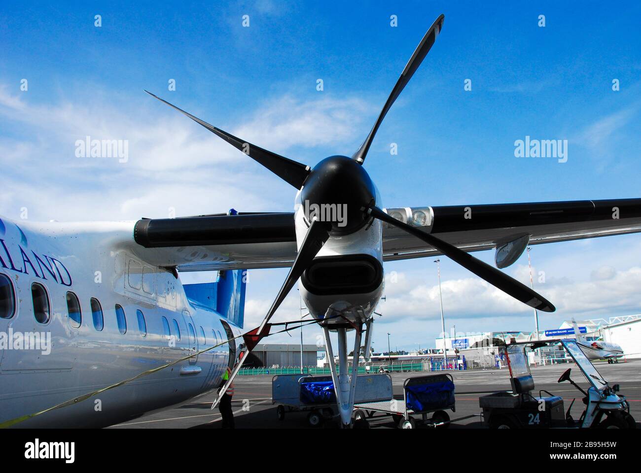 Arriving in Queenstown by plane, New Zealand Stock Photo - Alamy