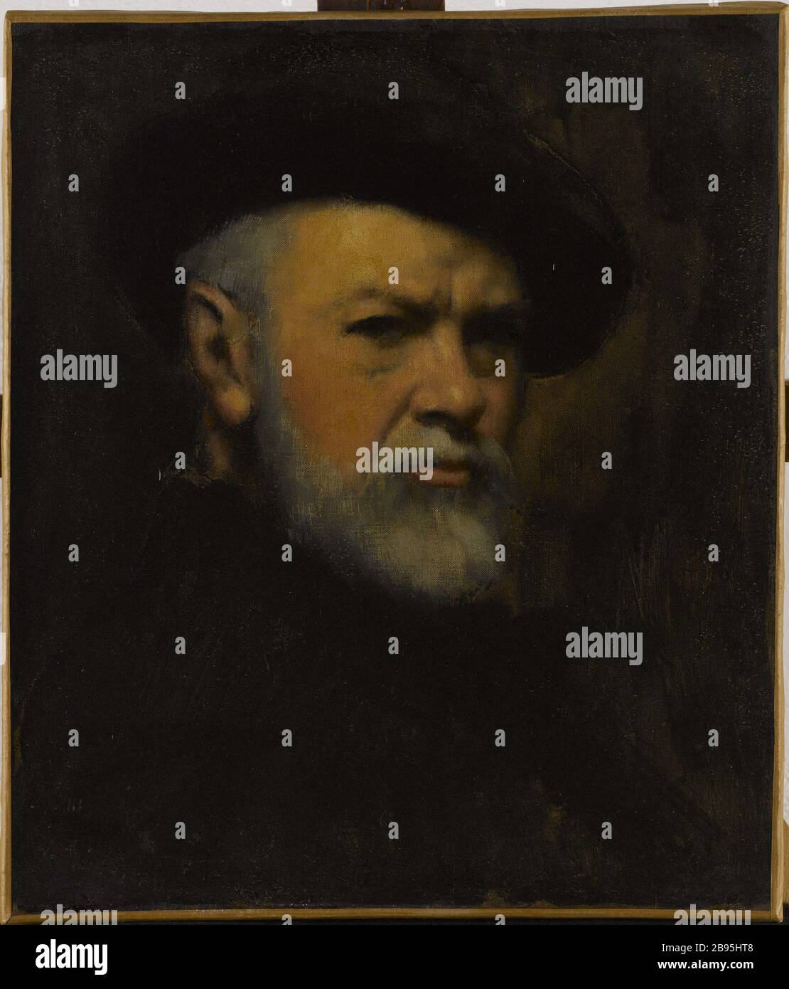 self-portrait Jean-Jacques Henner (1829-1905). "Autoportrait". Huile ...