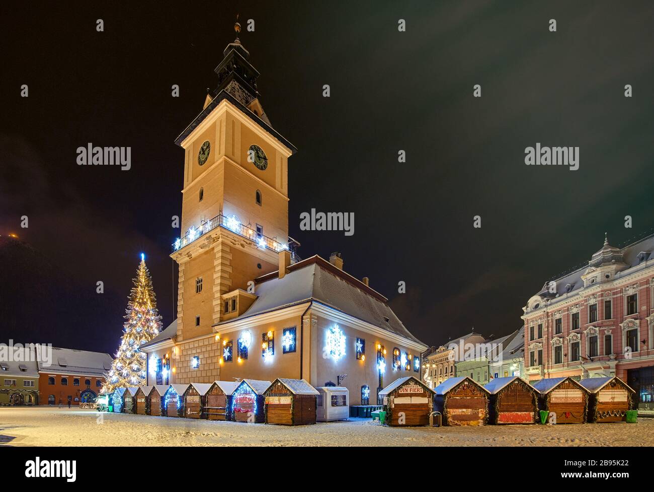 Brasov christmas tree hi-res stock photography and images - Alamy
