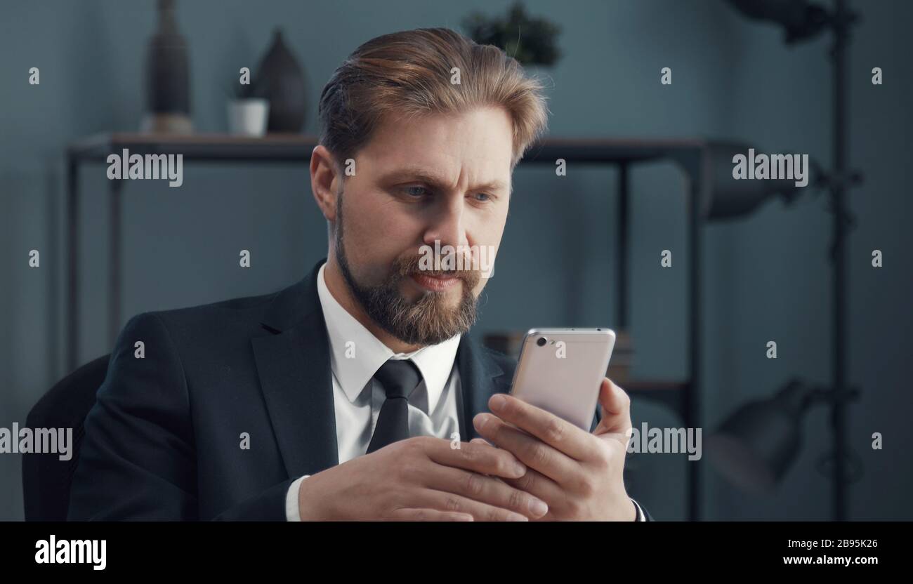 Mature bearded businessman office hi-res stock photography and images ...