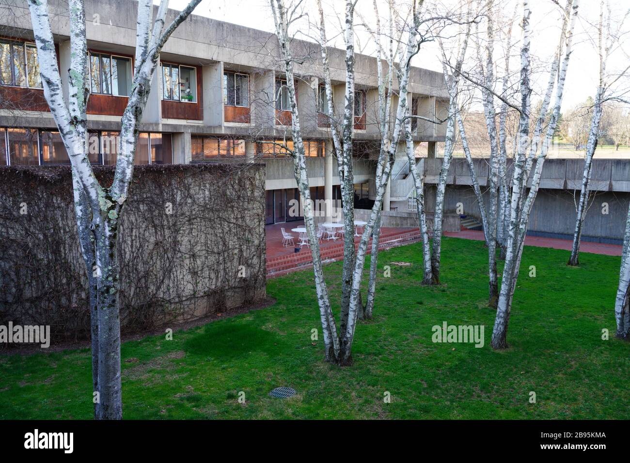 PRINCETON, NJ -21 MAR 2020- View of the campus of the postdoctoral ...