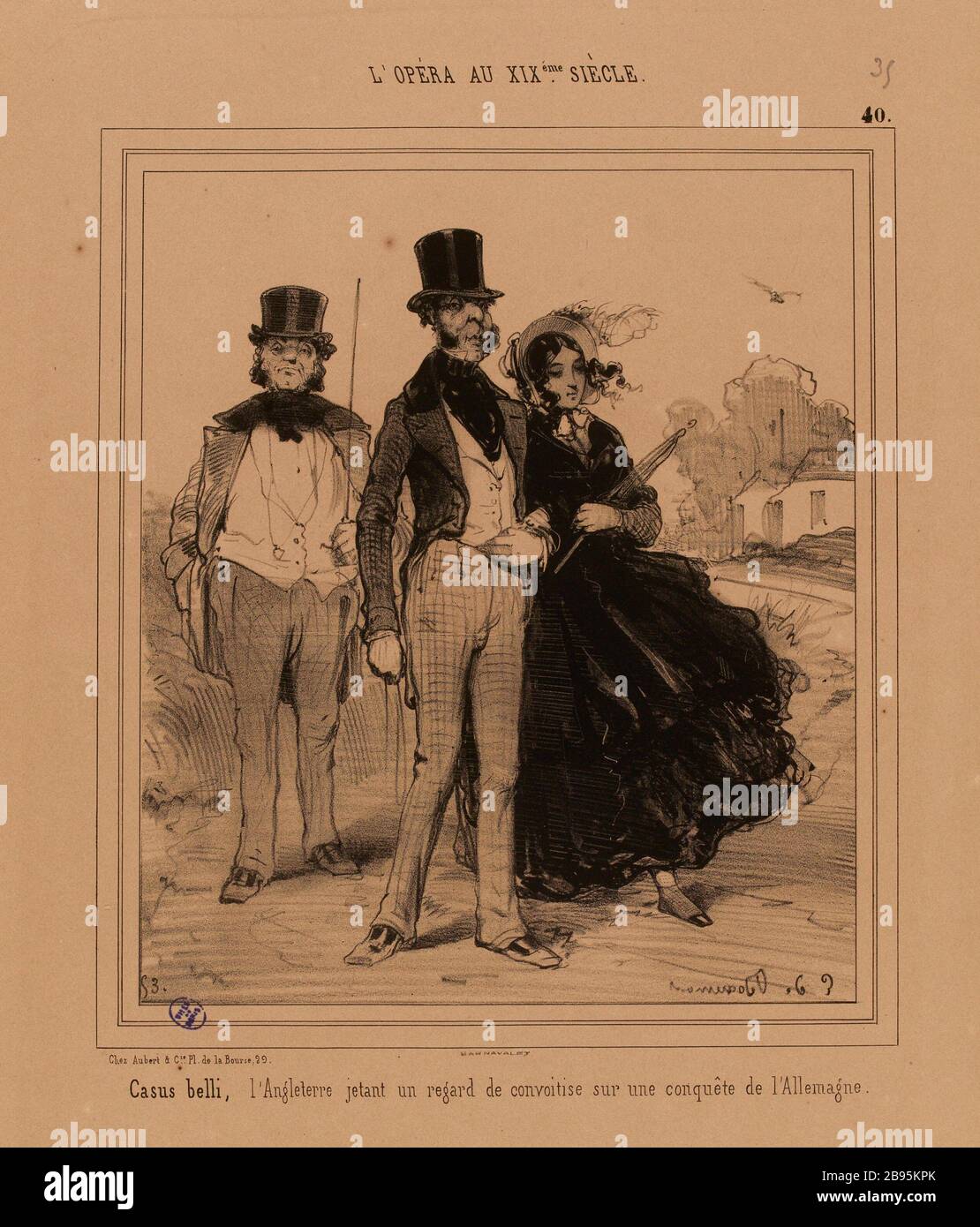 WORK AU XIXème SIECLE [plate 40] (titre inscrit (letter)) | Opera in ...