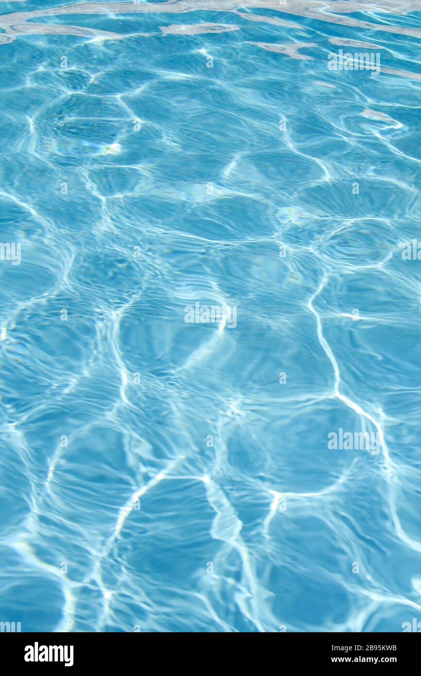 blue water in swimming pool Stock Photo - Alamy