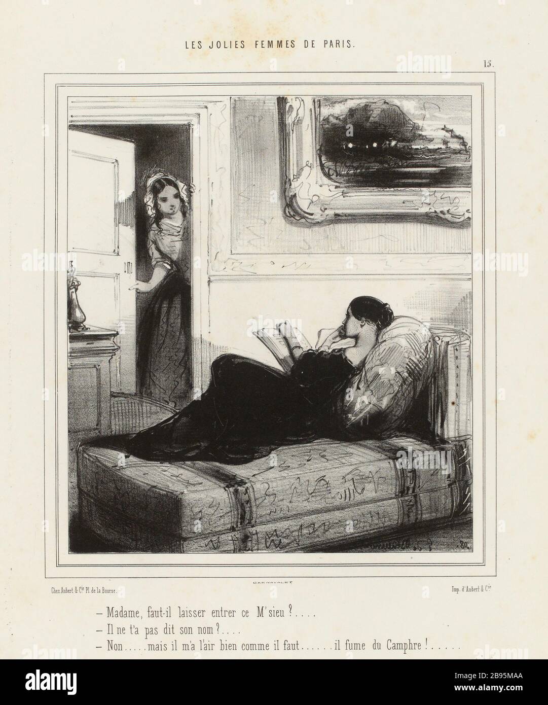THE BEAUTIFUL WOMEN OF PARIS. [Plate 15] (registered title (letter ...