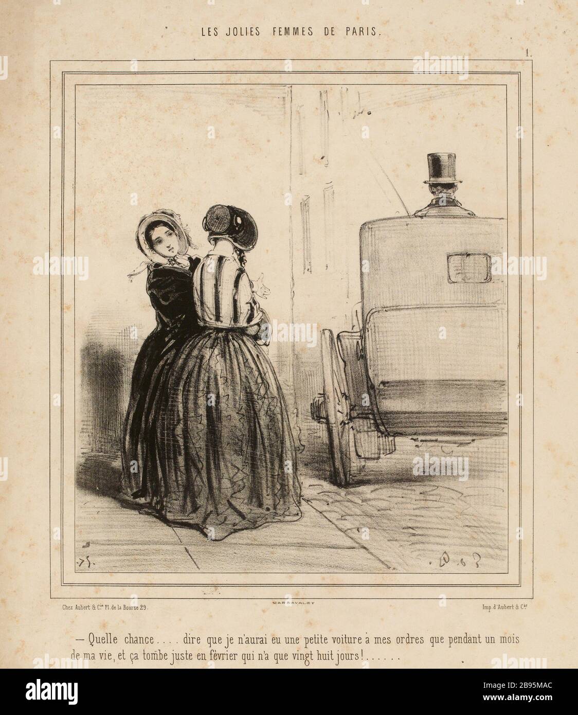 THE BEAUTIFUL WOMEN OF PARIS. [Plate 1] (as registered (letter Stock ...