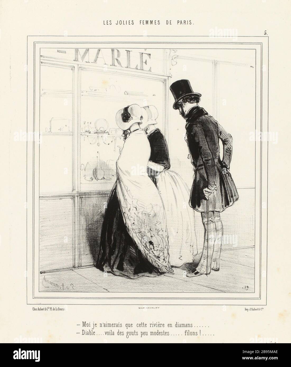 THE BEAUTIFUL WOMEN OF PARIS. [Plate 5] (registered title (letter Stock ...