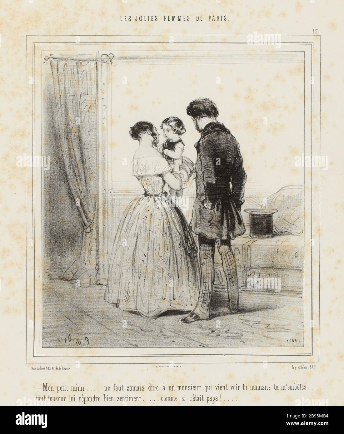 THE BEAUTIFUL WOMEN OF PARIS. [Plate 17] (registered title (letter ...