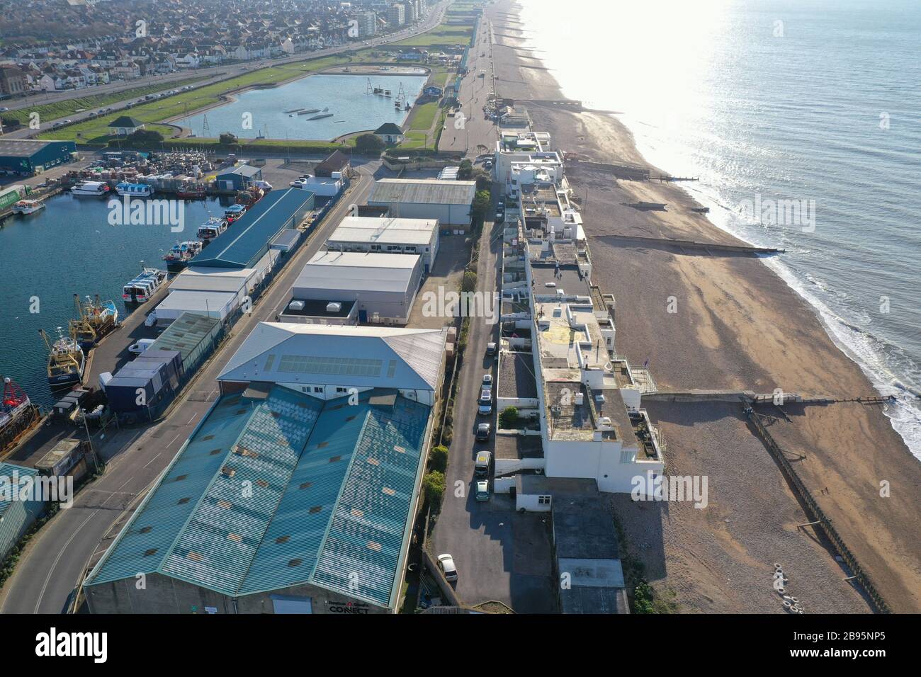 Brighton, East Sussex coast line Stock Photo - Alamy