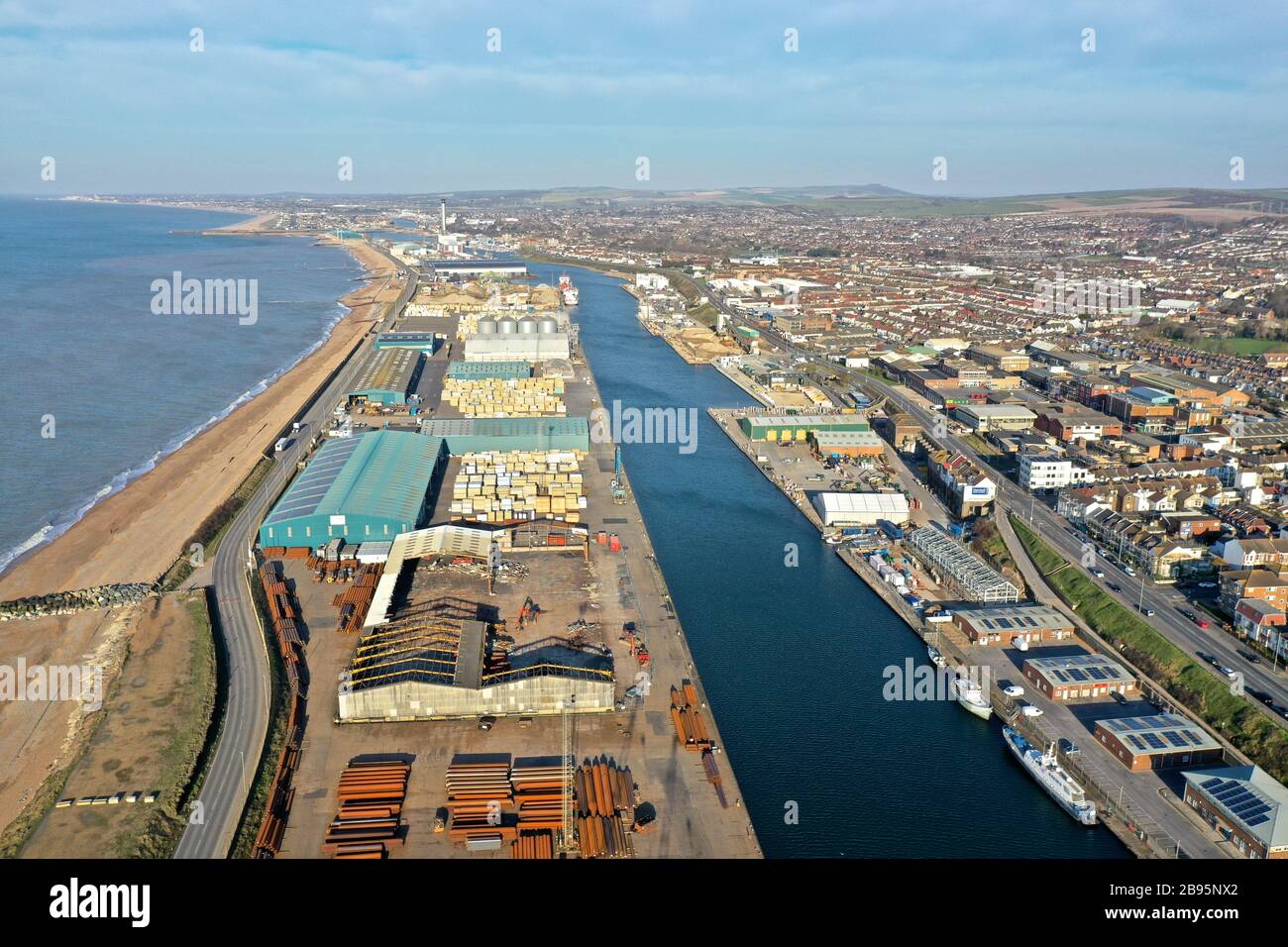 Brighton, East Sussex coast line Stock Photo - Alamy