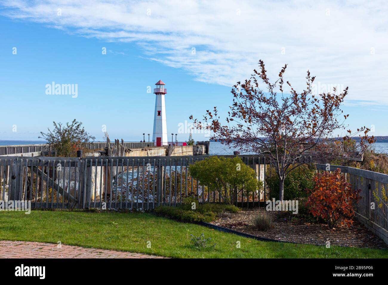 Wawatam Lighthouse in St. Ignace, Michigan, United States of America ...