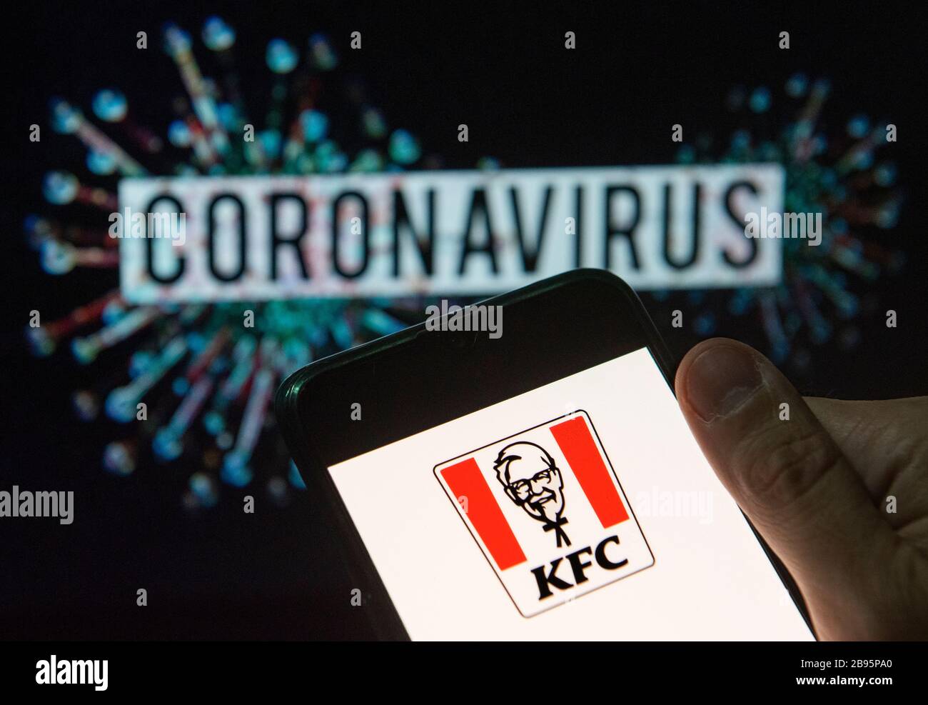 In this photo illustration the American fast food chicken restaurant ...