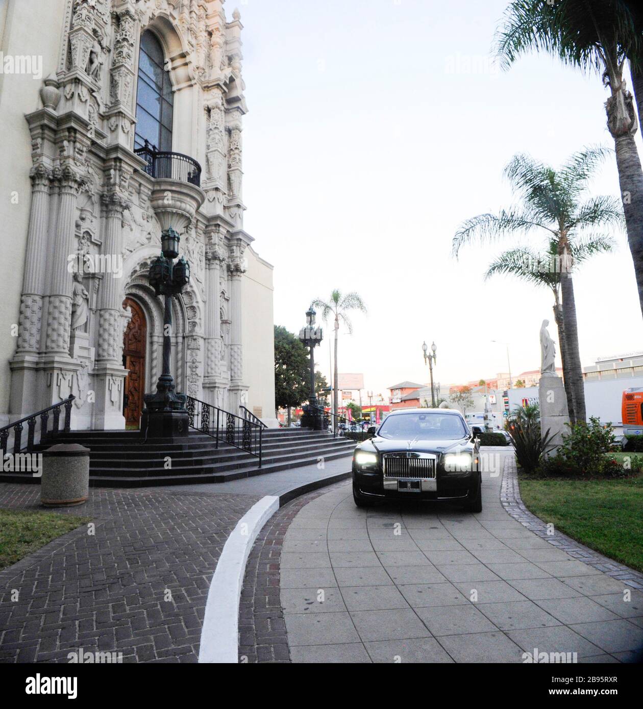 Rolls Royce at a Church on set atmosphere of Ray J music video ...