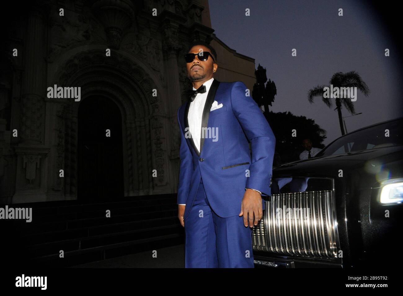Singer Ray J on set portrait of his music video "Curtains Closed" in ...