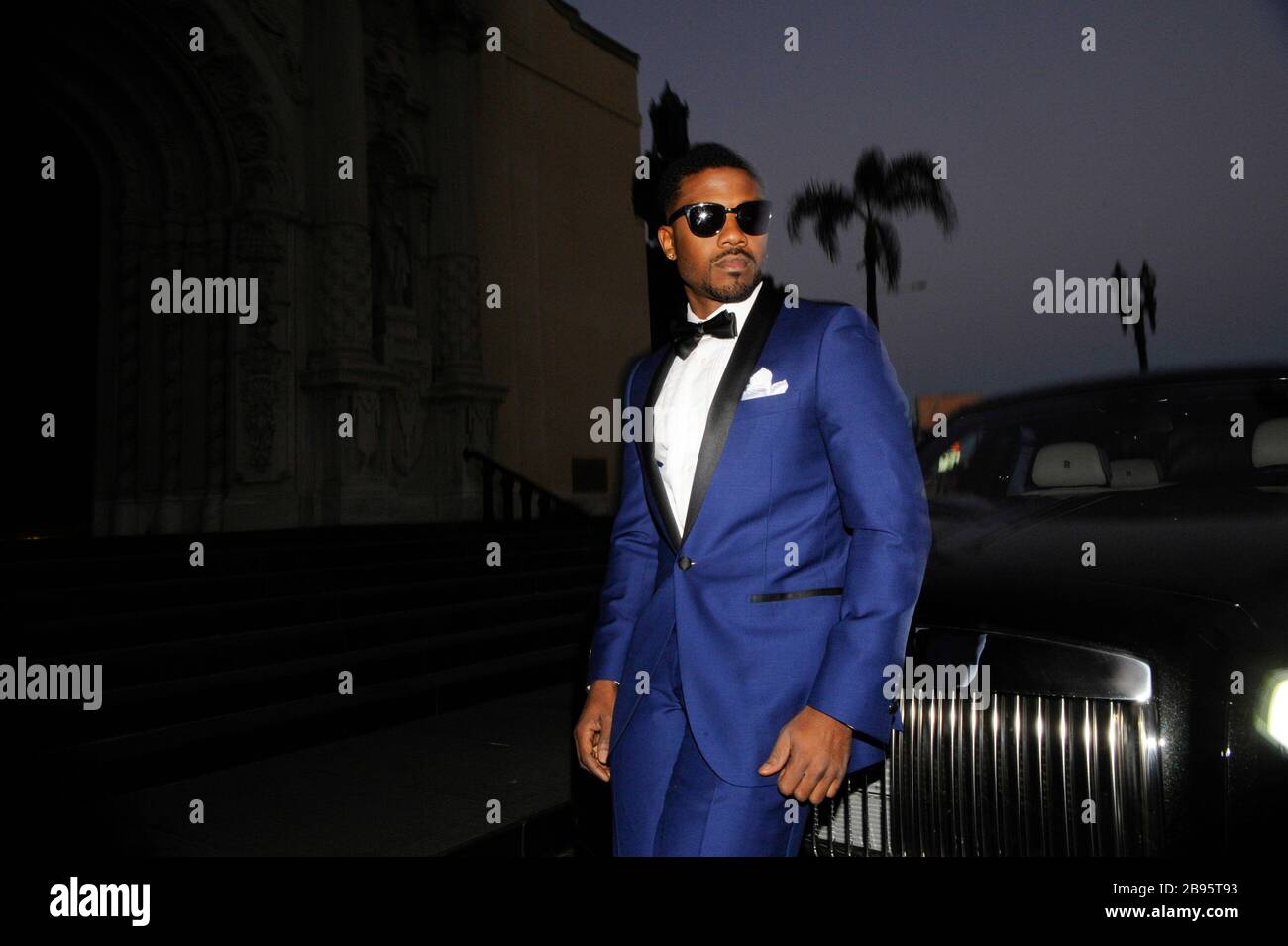 Singer Ray J on set portrait of his music video "Curtains Closed" in ...