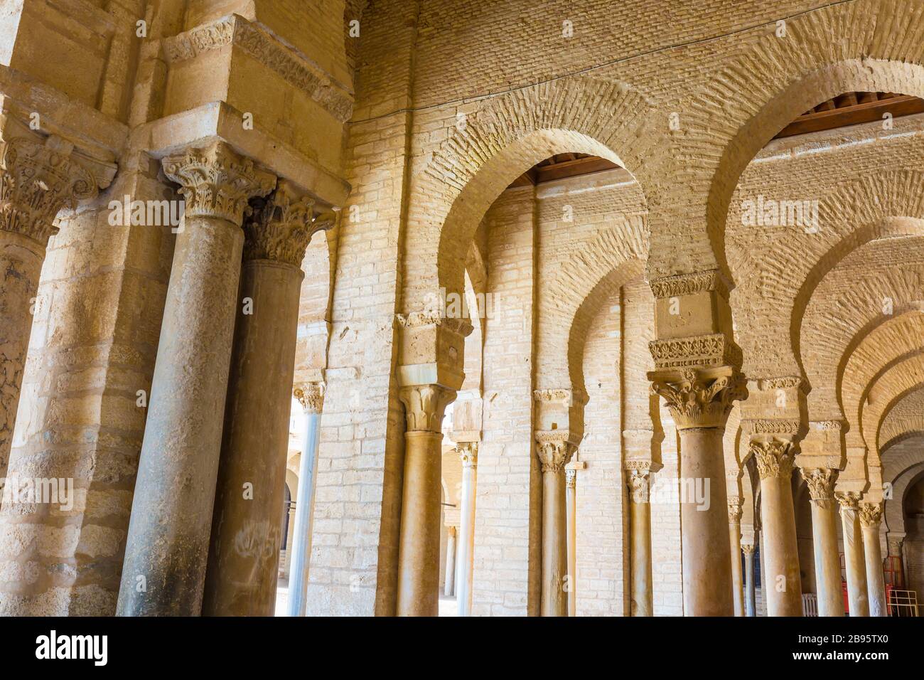 Portico with columns Stock Photo - Alamy