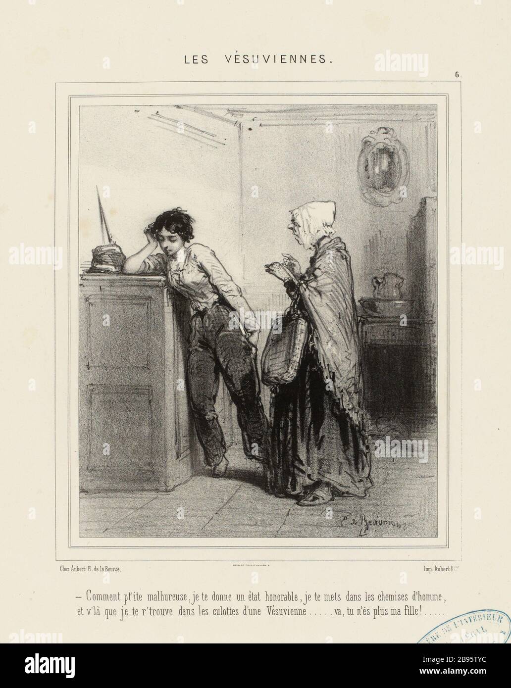 Vesuvian [Plate 6] (registered title (letter Stock Photo - Alamy