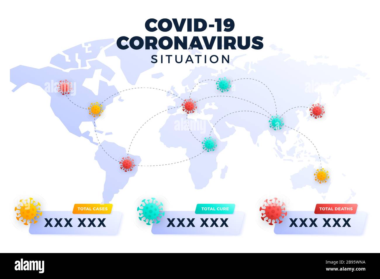 Number confirmed coronavirus cases Stock Vector Images - Alamy