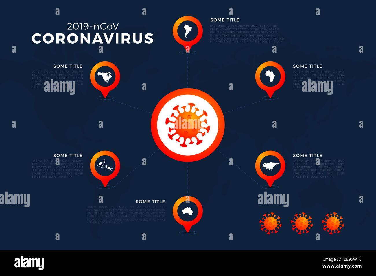 Covid-19, Covid 19 map with infographic report worldwide globally ...