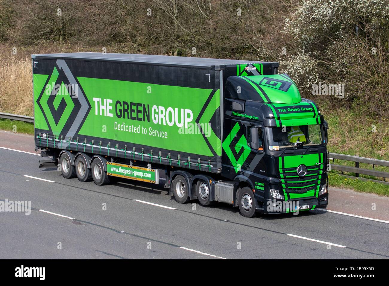 The Green Group HGV Haulage delivery trucks, lorry, transportation ...