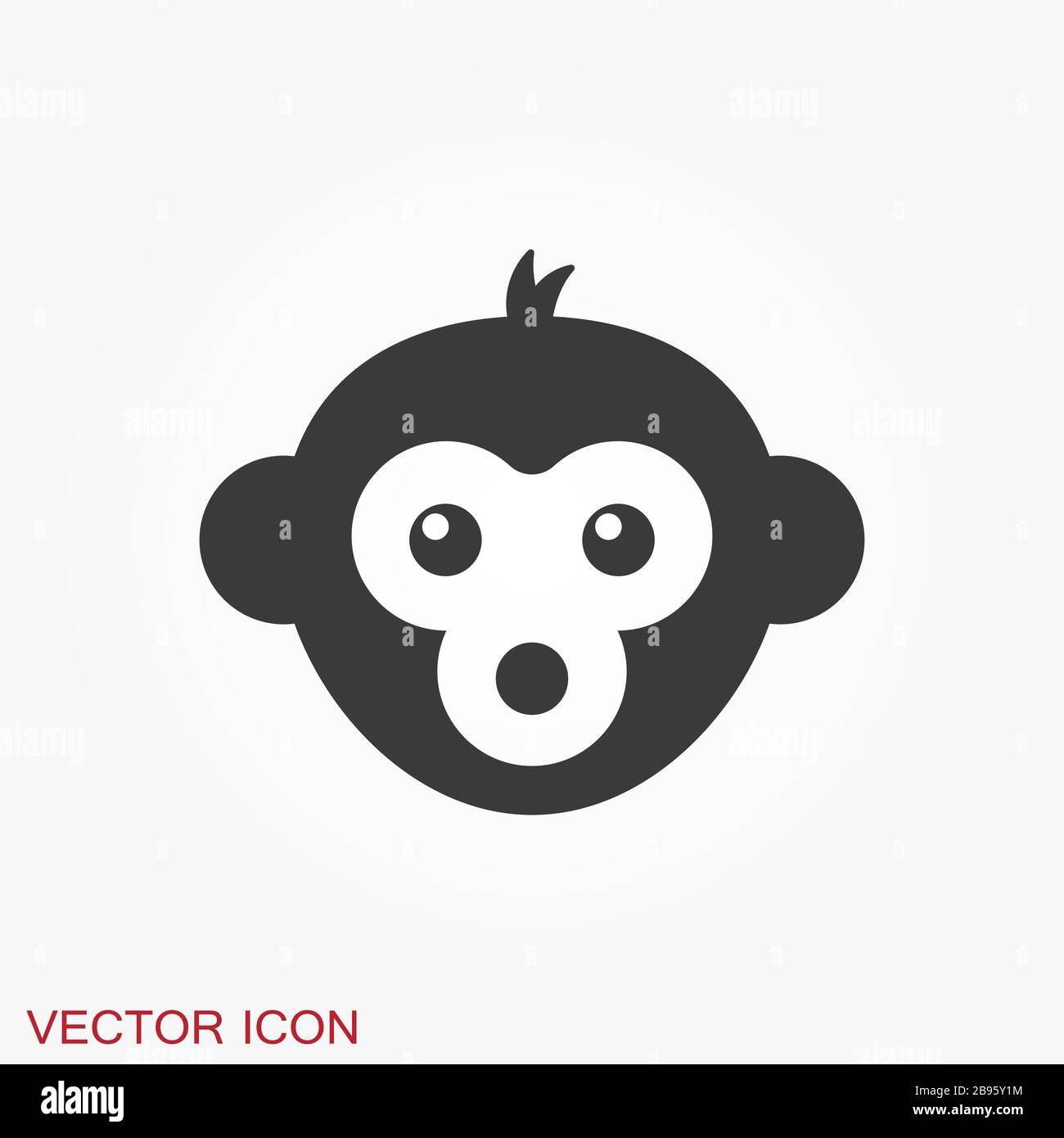 Vector monkey icon isolated on background. Animal symbol Stock Vector ...
