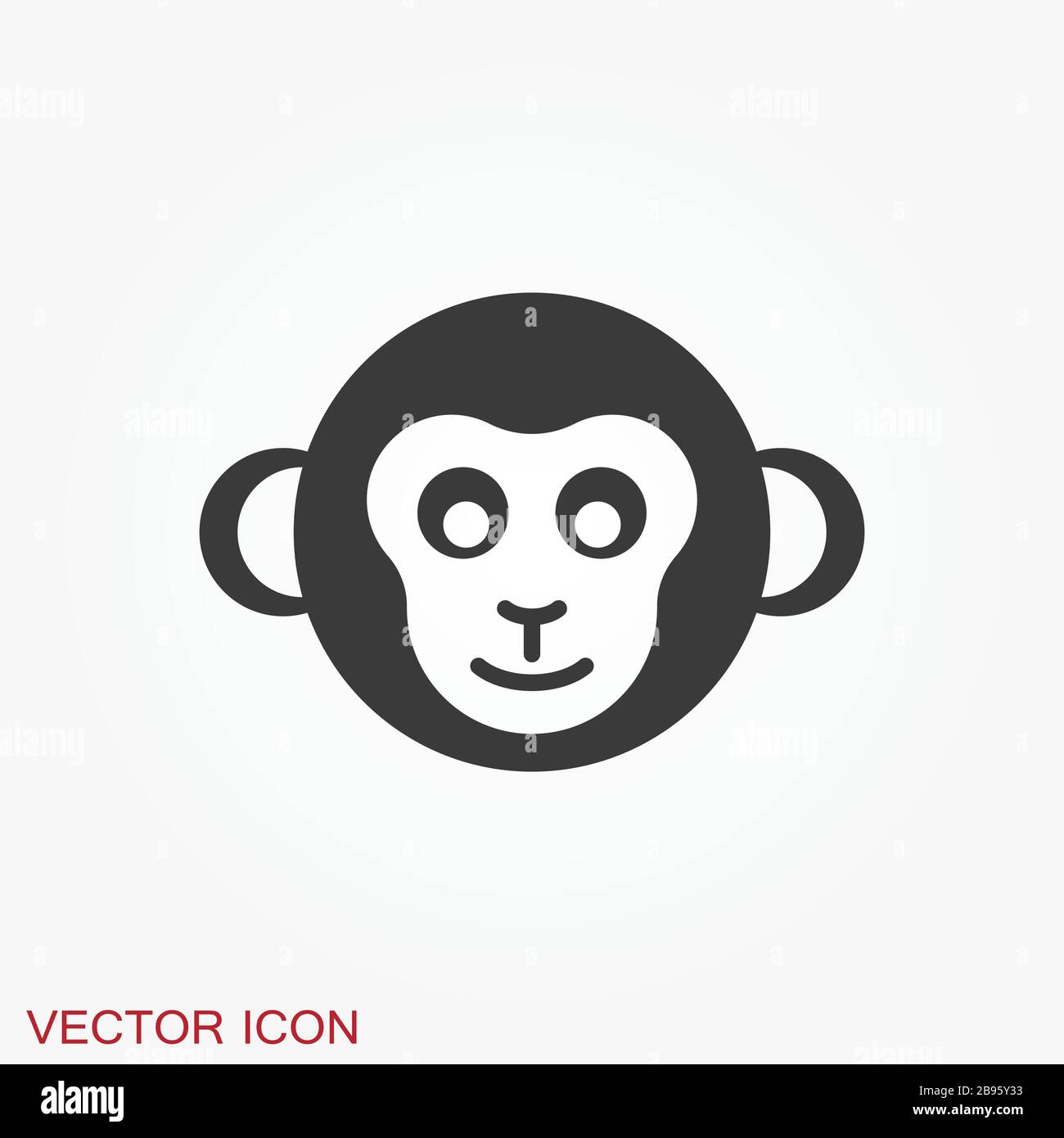 Vector monkey icon isolated on background. Animal symbol Stock Vector ...