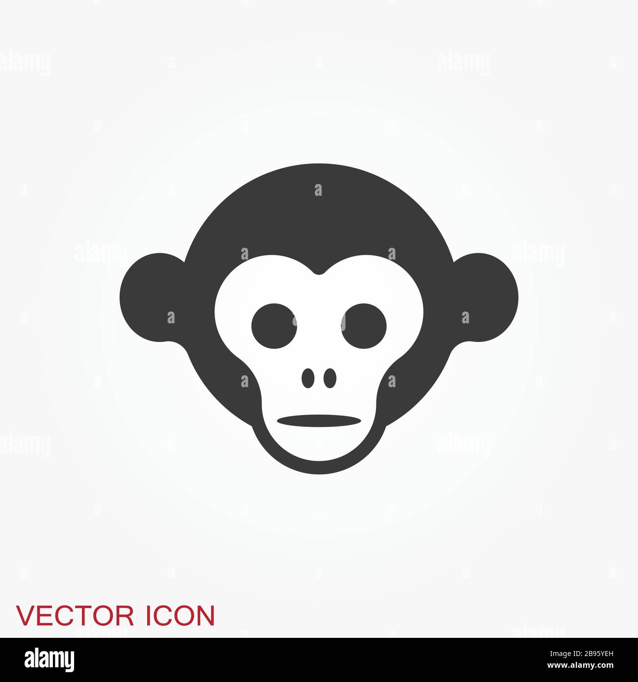 Vector monkey icon isolated on background. Animal symbol Stock Vector ...