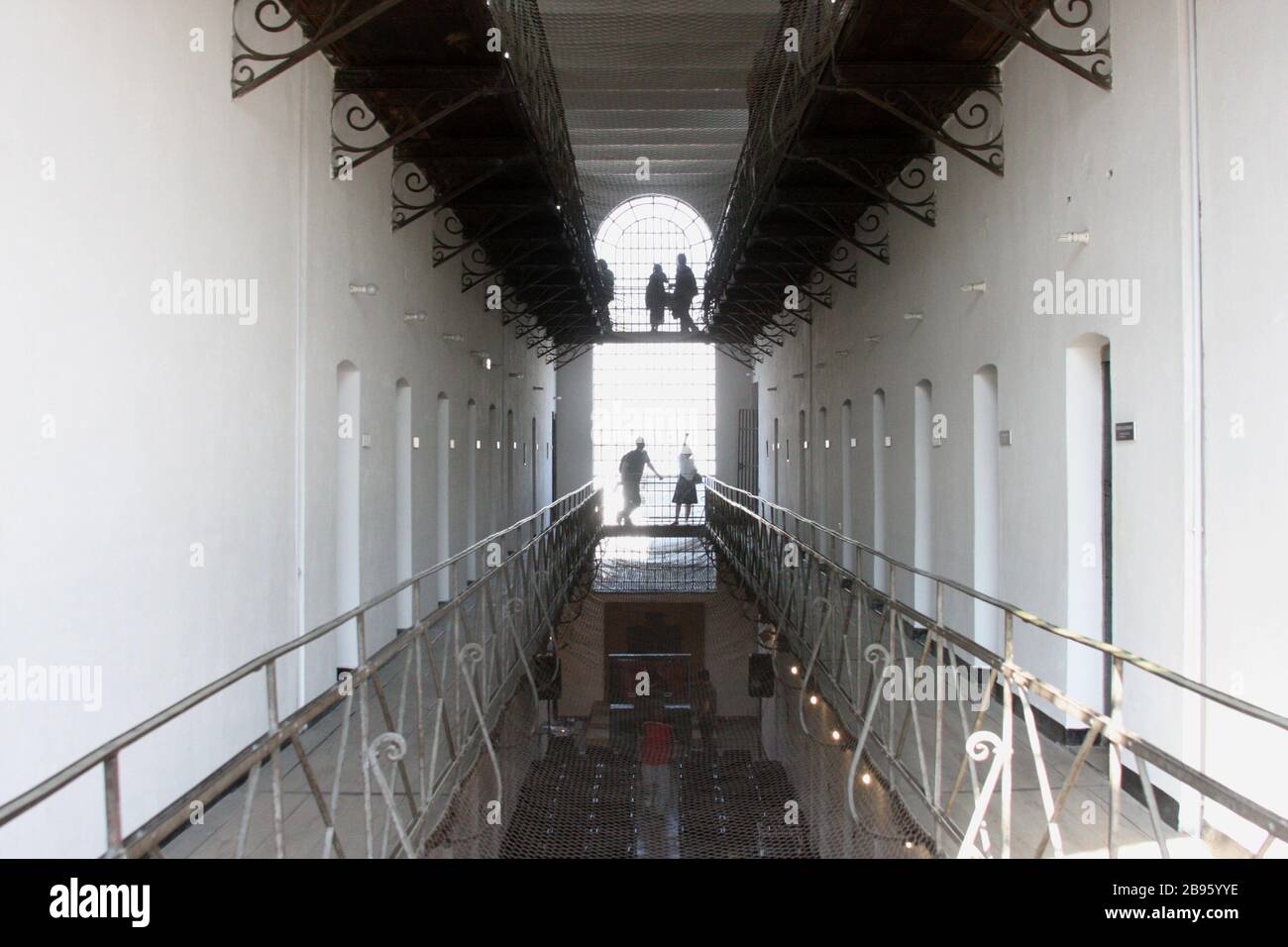 Interior view of the Sighet Prison, former communist political prison ...