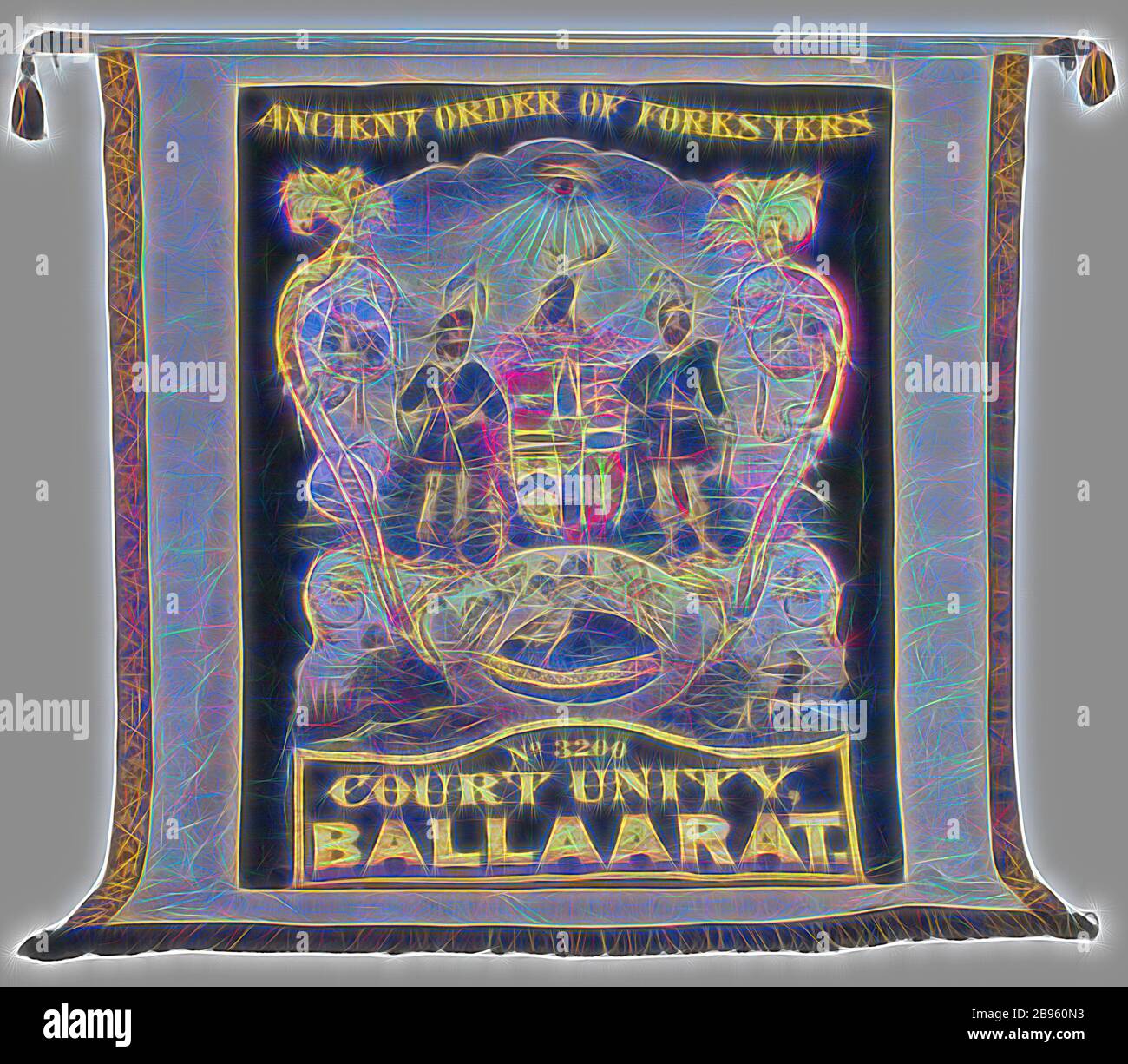 Banner - Ancient Order of Foresters, Thomas Flintoff, circa 1860, Large ...