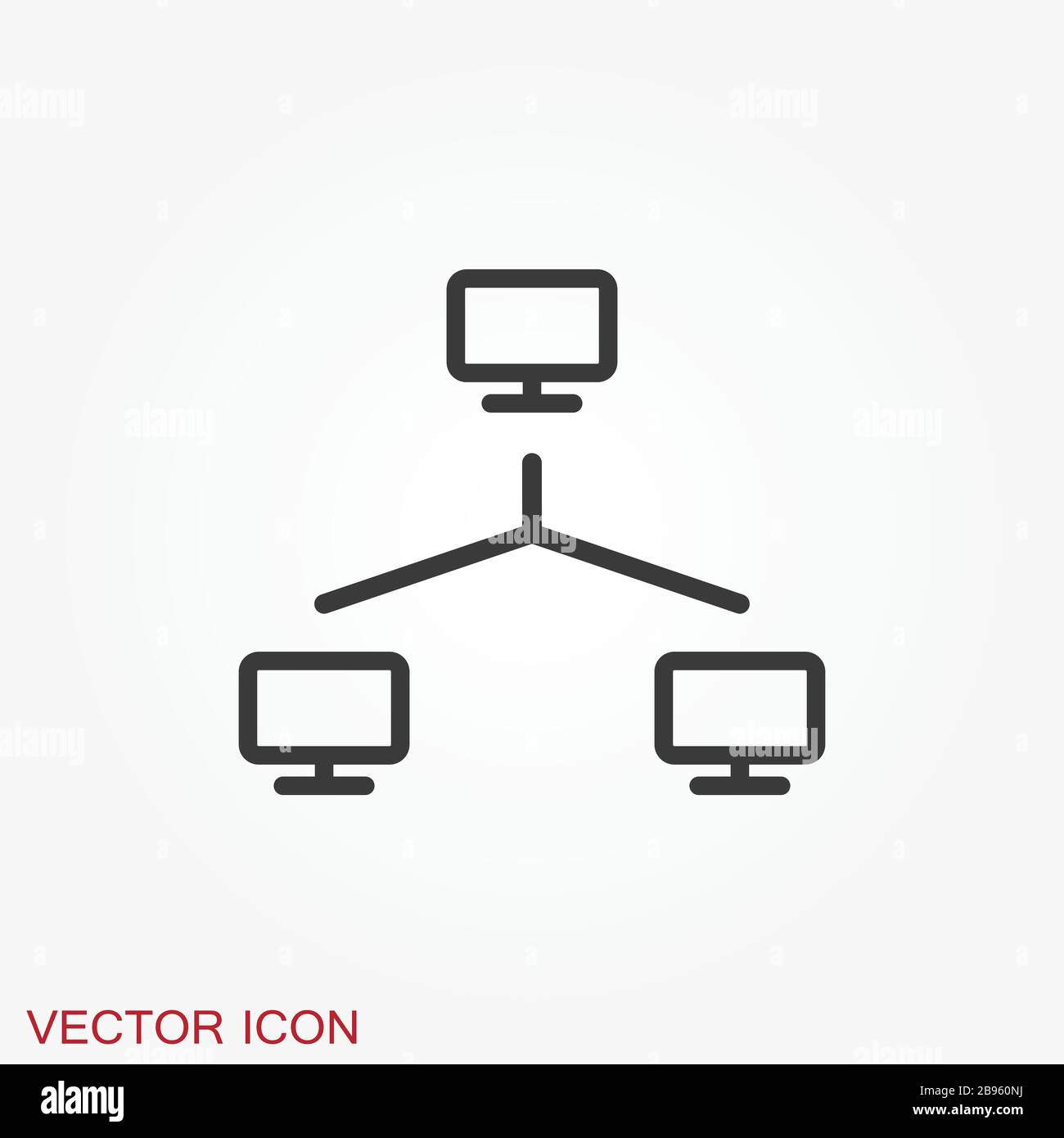 Network icon, computing and computer network symbol Stock Vector Image ...