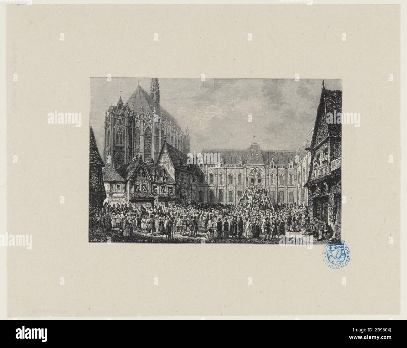 [Our Lady of Paris, First Book] The Palais de Justice Stock Photo - Alamy