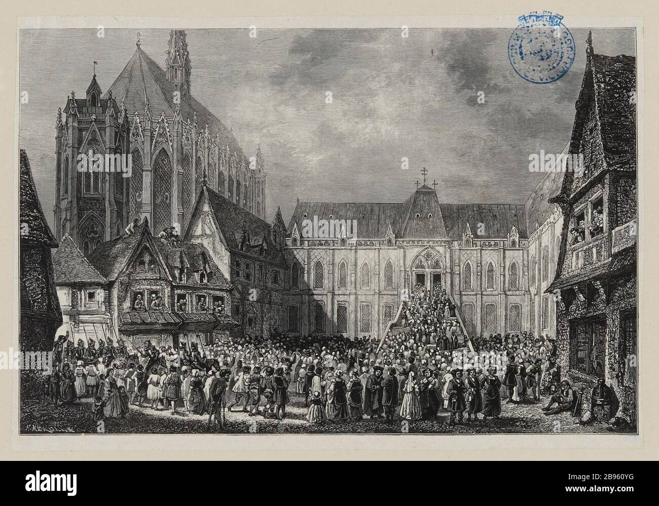 [Our Lady of Paris, First Book] The Palais de Justice Stock Photo - Alamy