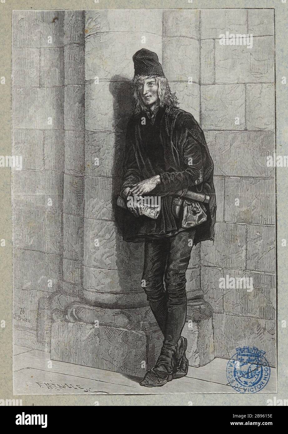 [Our Lady of Paris, First Book] Pierre Gringoire Stock Photo - Alamy