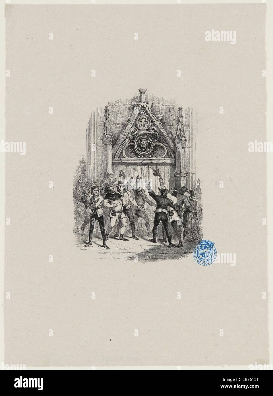 [Our Lady of Paris, First Book] The first face Stock Photo - Alamy