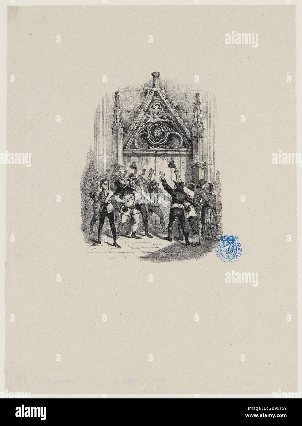 [Our Lady of Paris, First Book] The first face Stock Photo - Alamy