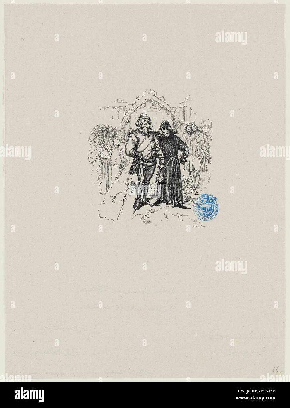 [Our Lady of Paris, First Book] The dog and the fox Stock Photo - Alamy