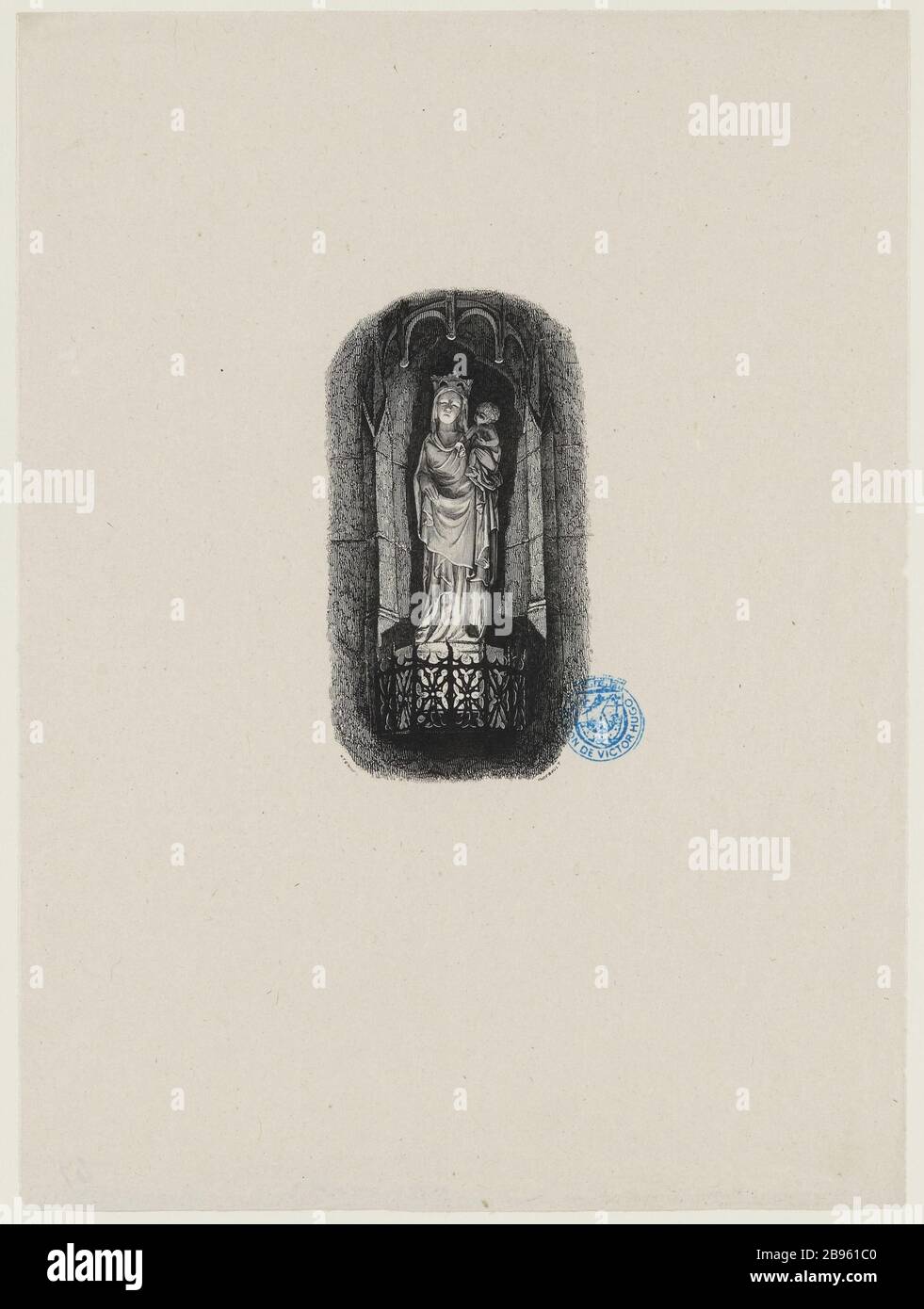 [Our Lady of Paris, First Book] The niche of the Blessed Virgin Stock ...