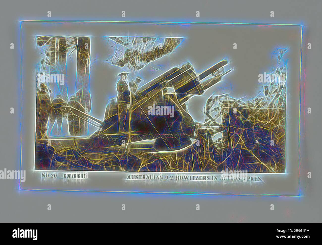 Cigarette Card - 'Australian 9.2 Howitzers in Action Ypres', Official ...