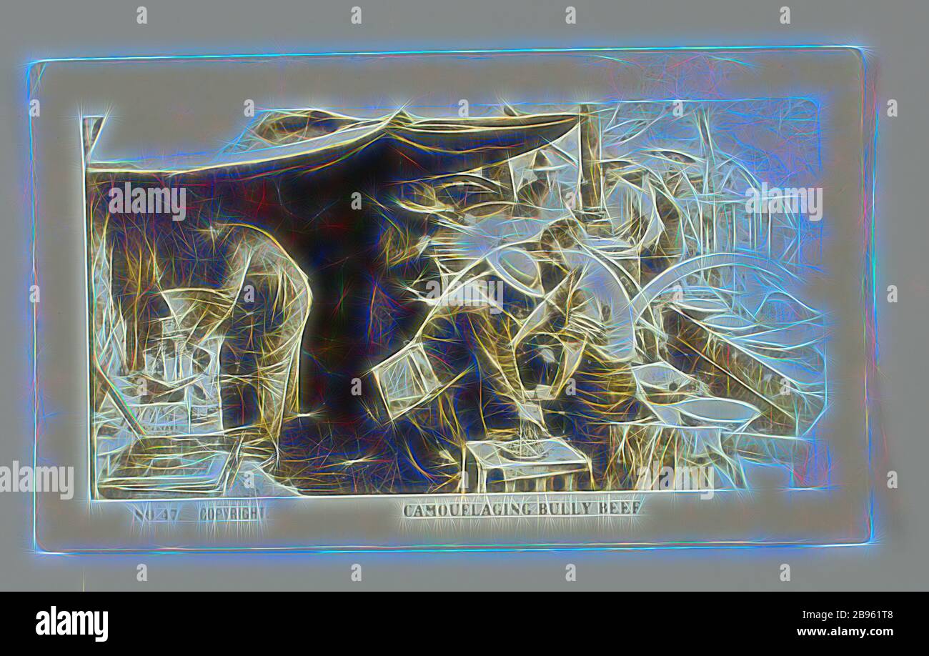 Cigarette Card - 'Camouflaging Bully Beef', Official World War I ...