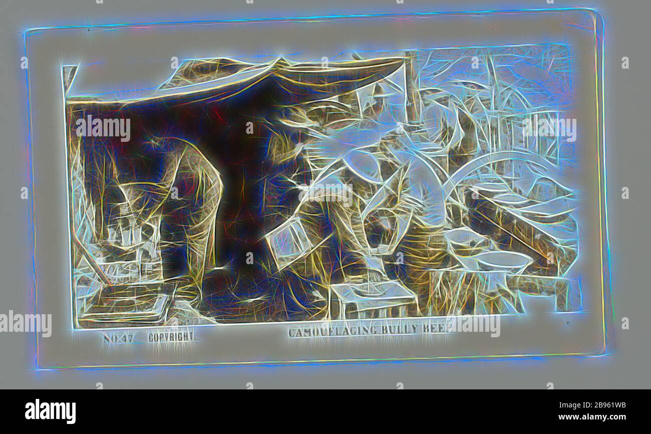 Cigarette Card - 'Camouflaging Bully Beef', Official World War I ...