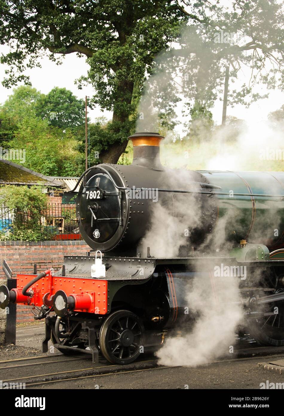 Bridgenorth, England - August 2016: Steam coming out of the body of a ...