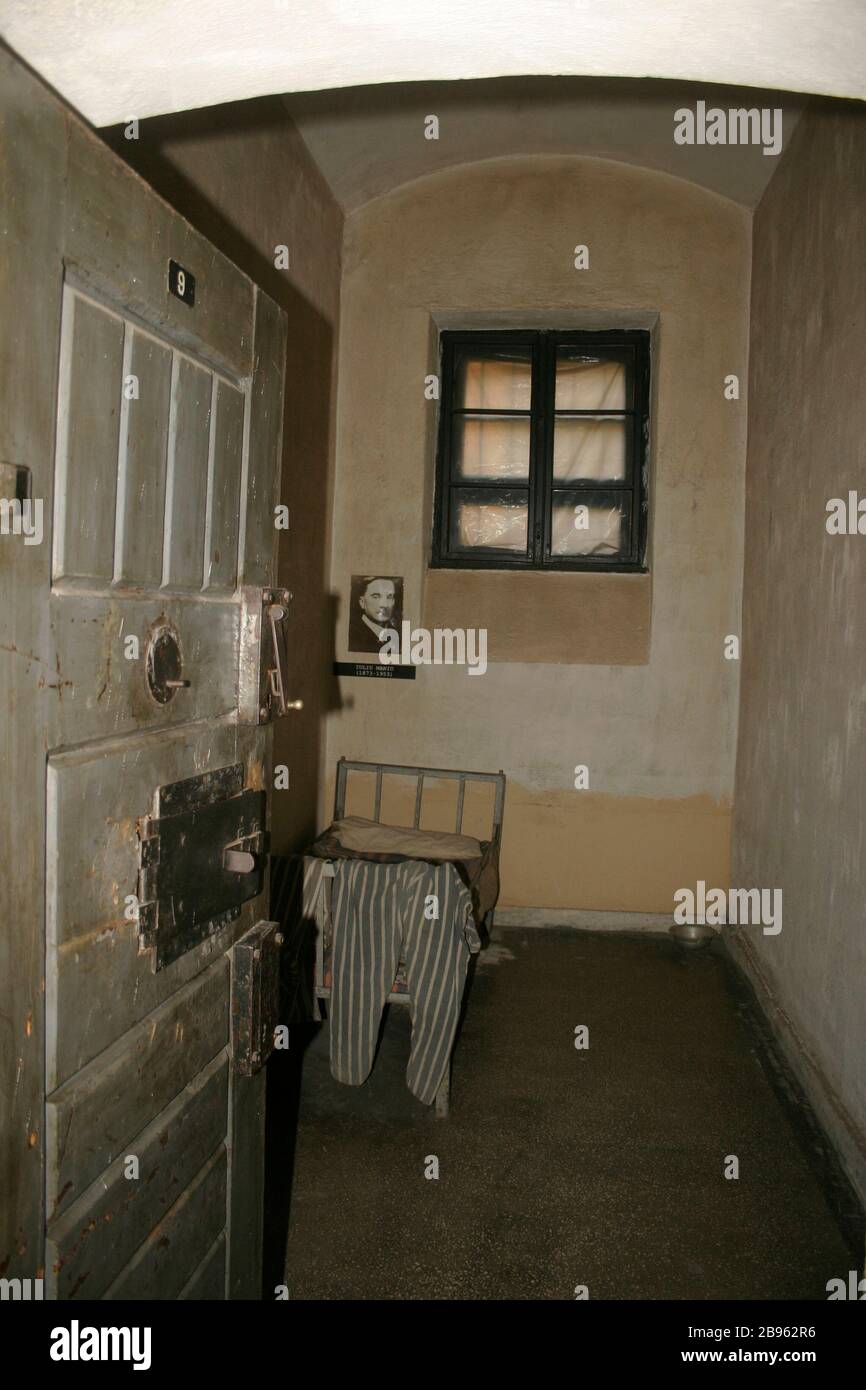 The cell where Iuliu Maniu, leading Romanian political figure, died in ...