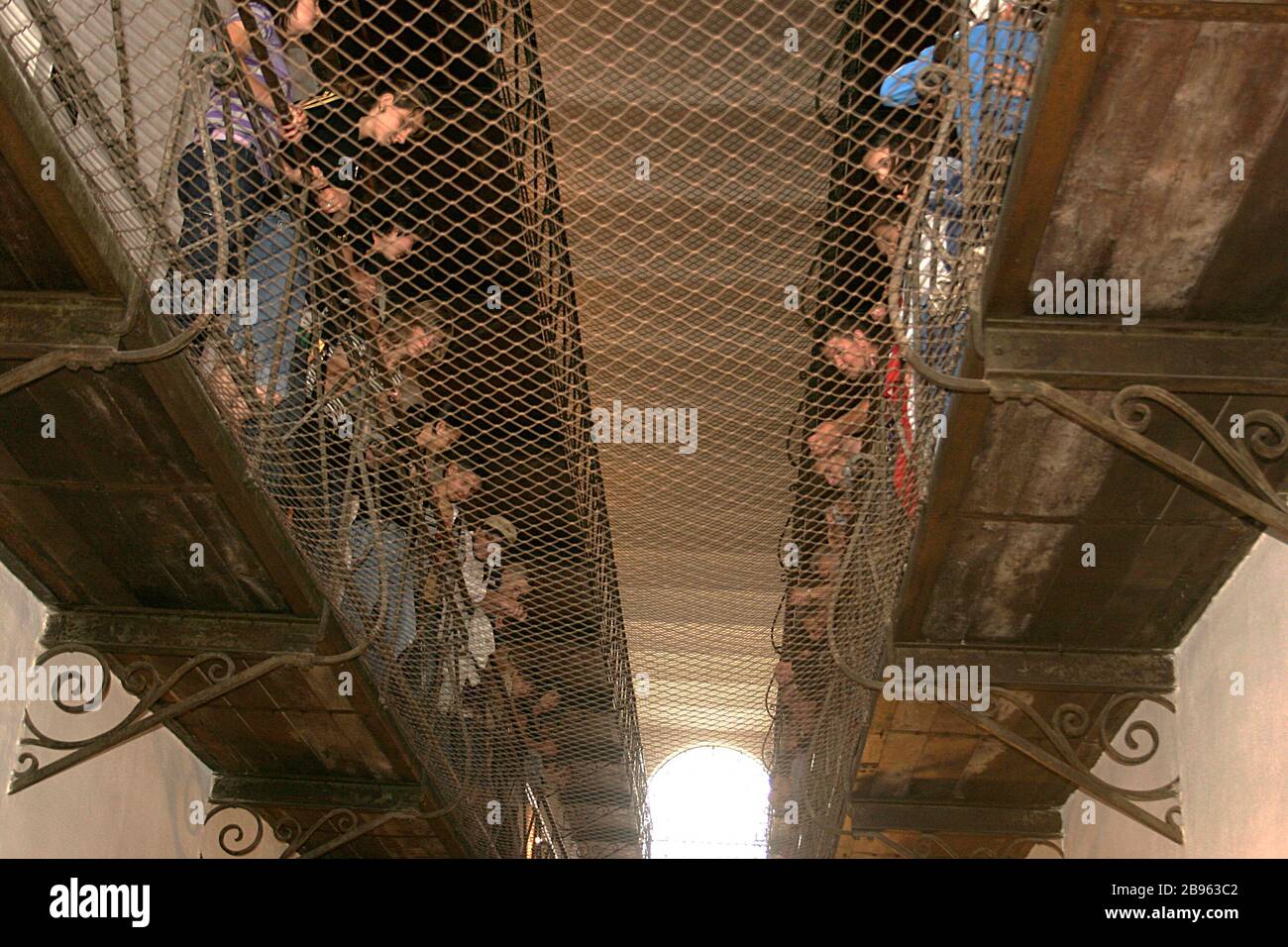 Interior view of the Sighet Prison, former communist political prison ...