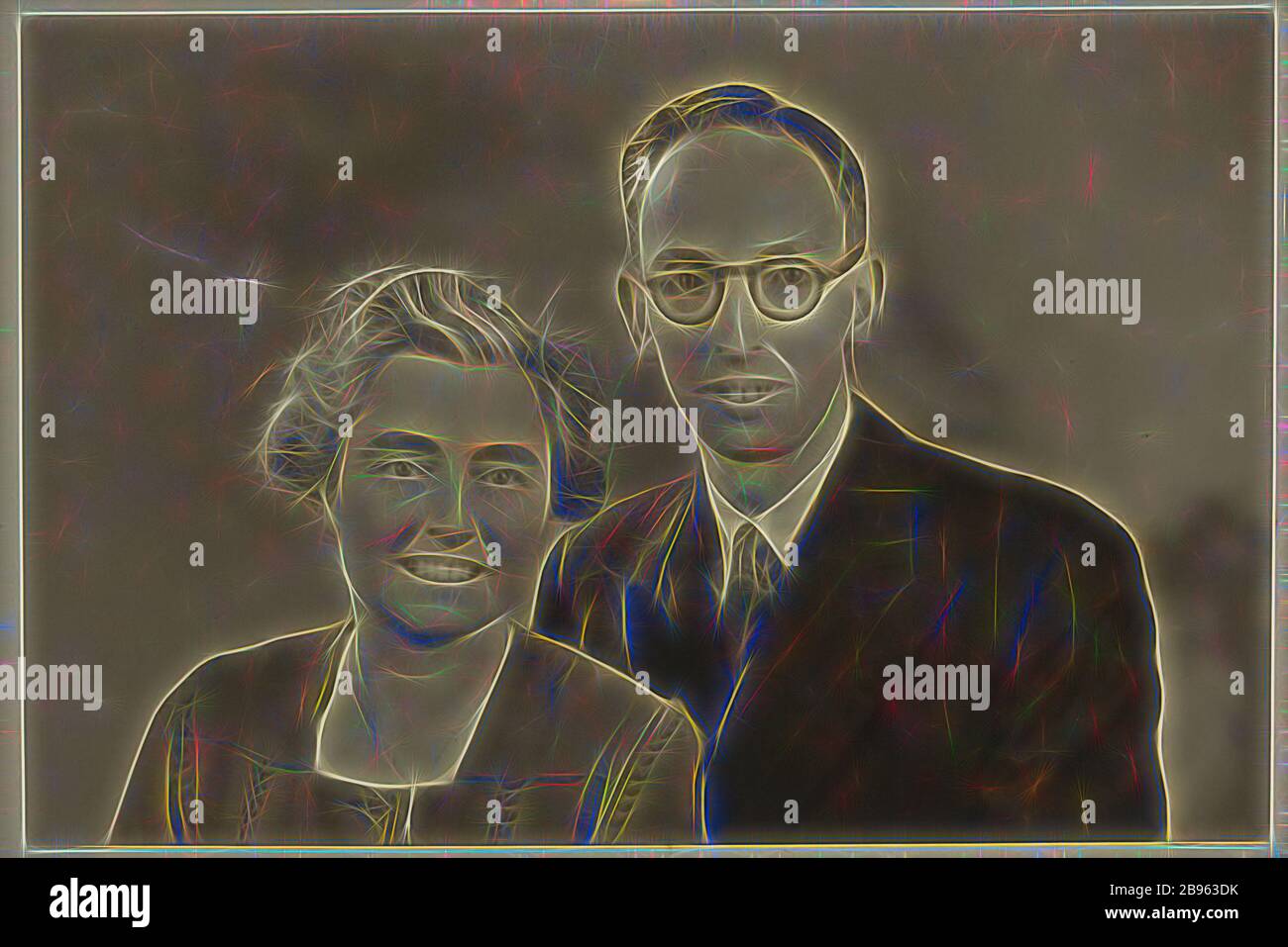 Photograph - George & Gertie Palmer, England, circa 1947, Black and ...