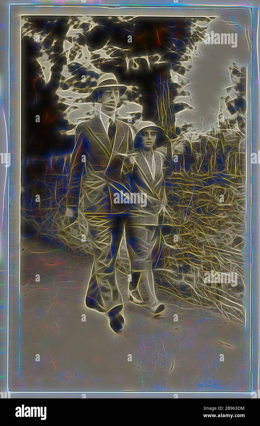 Photograph - George & Gertie Palmer Walking, Ilfracombe, England, circa ...