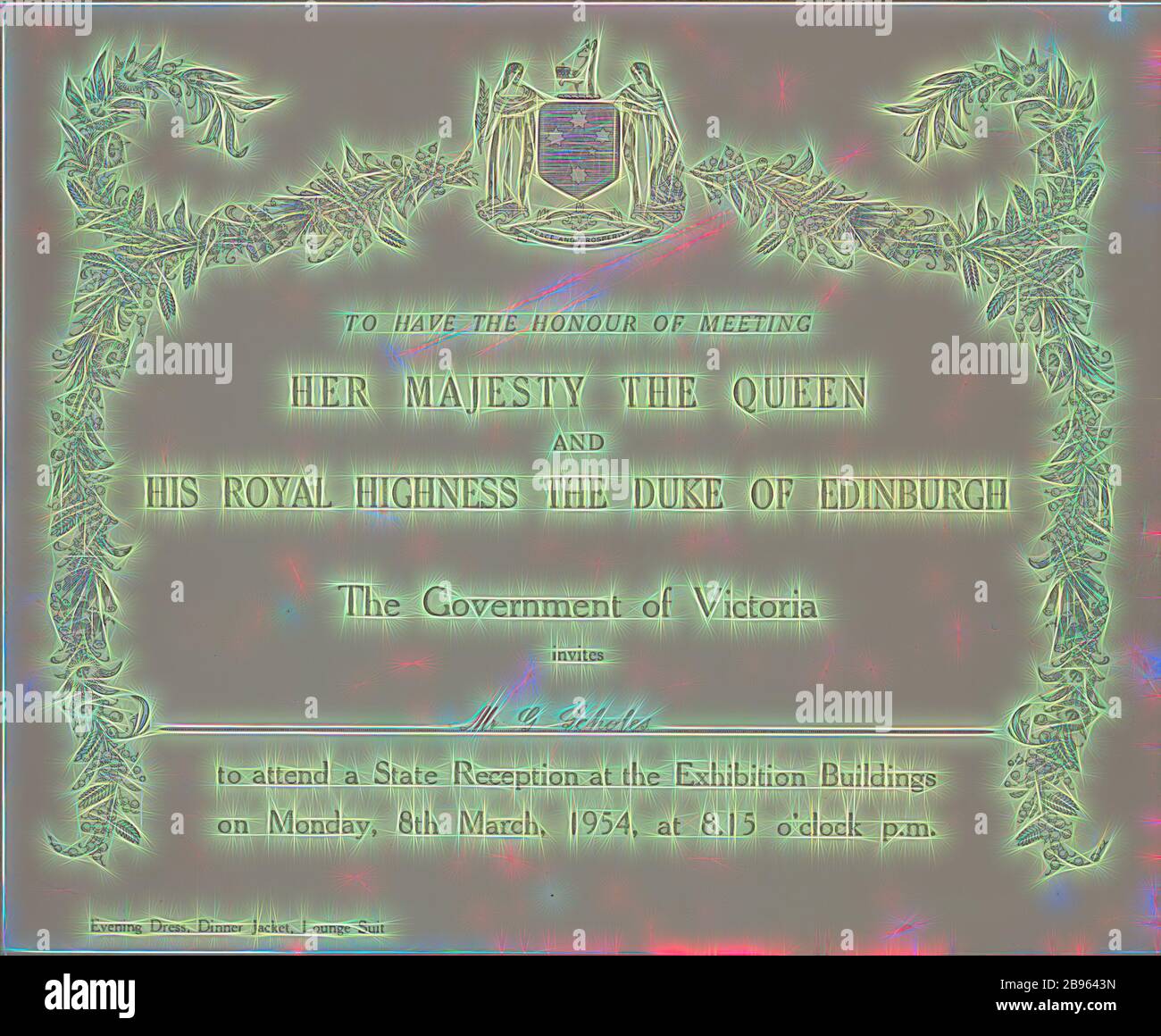 Invitation - State Reception, Queen Elizabeth II & The Duke of ...