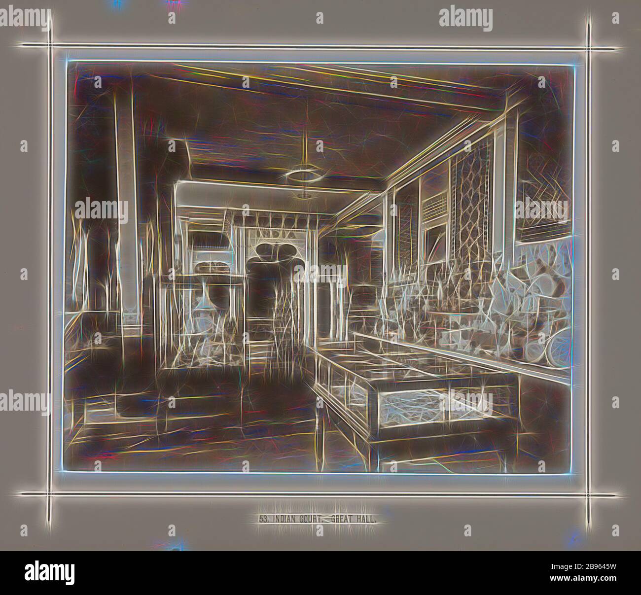 Photograph - Indian Court, Great Hall, Exhibition Building, 1880-1881 ...