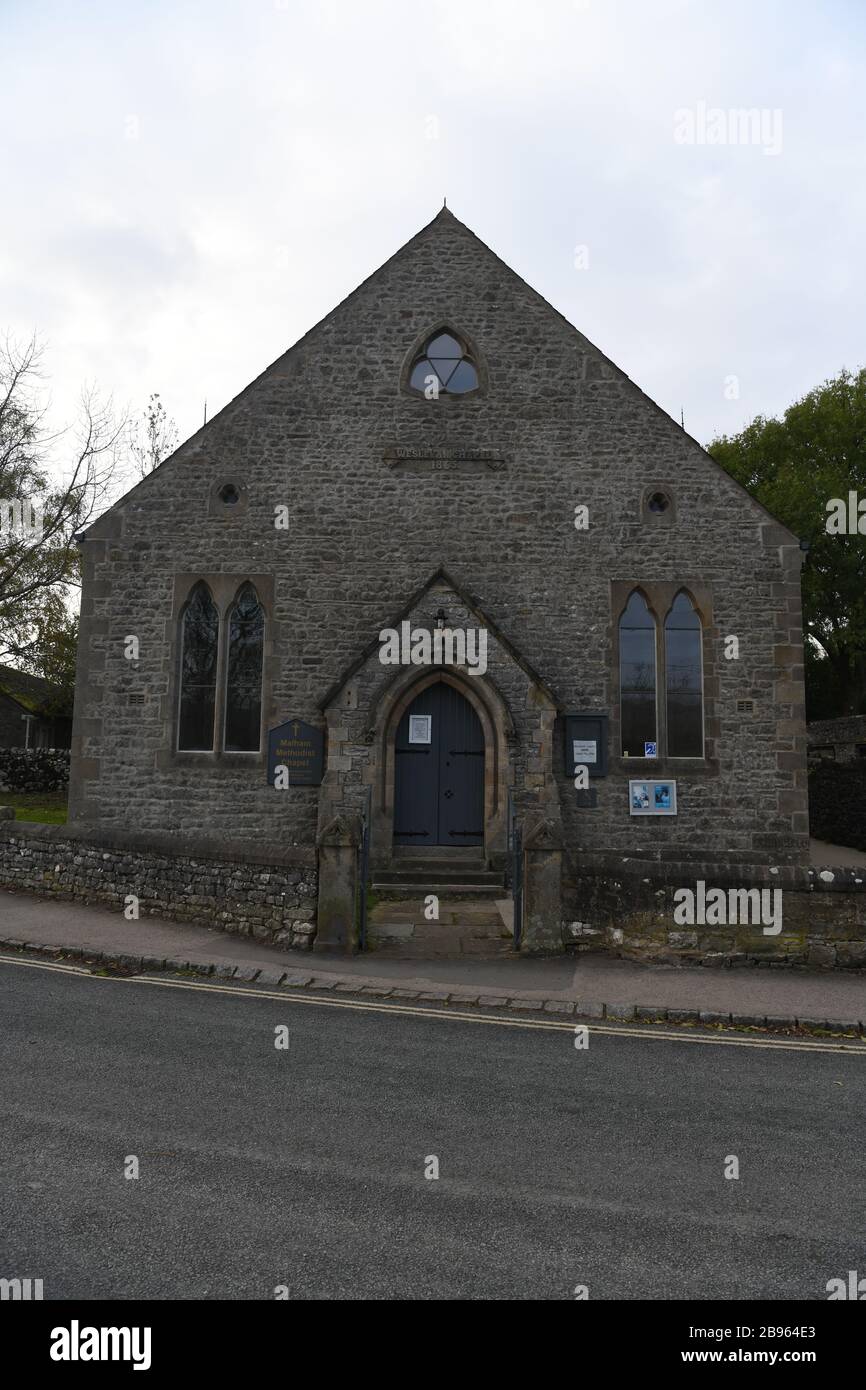 Malham Methodist Chapel, Malham, North Yorkshire, England, UK Stock ...