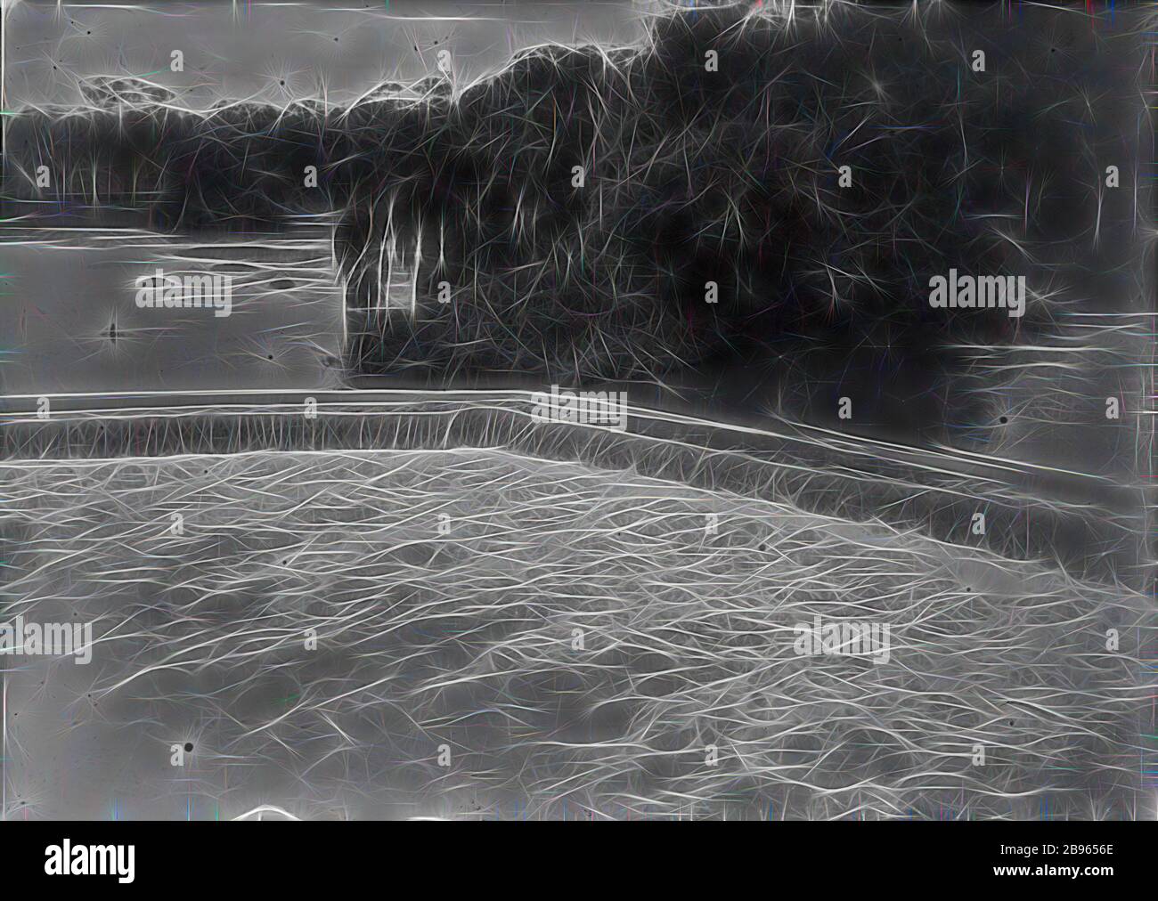 Glass Negative - Lake & Weir, circa 1920s - 1930s, Black and white 1 ...