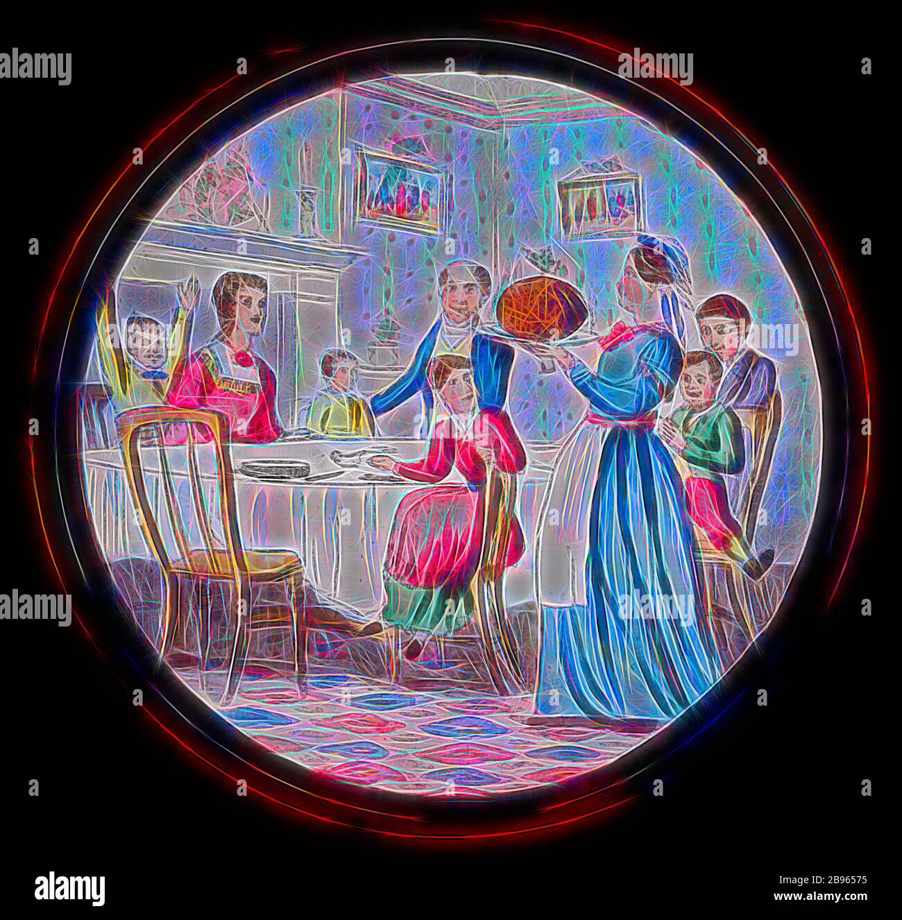 19th century lantern slides illustrating charles dickens story hi-res ...