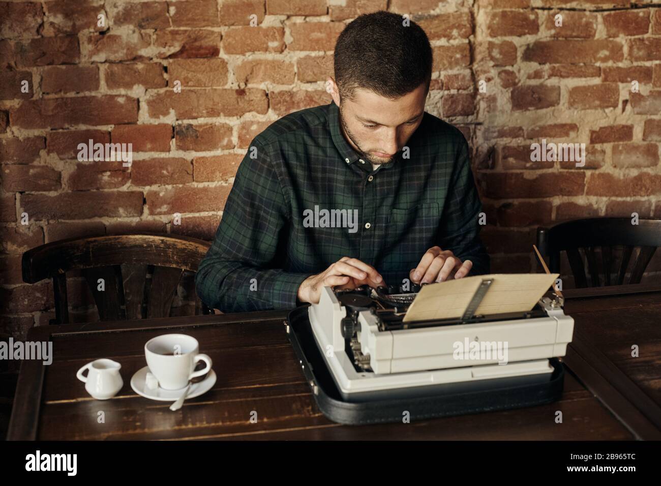 Old man writing letter hi-res stock photography and images - Alamy
